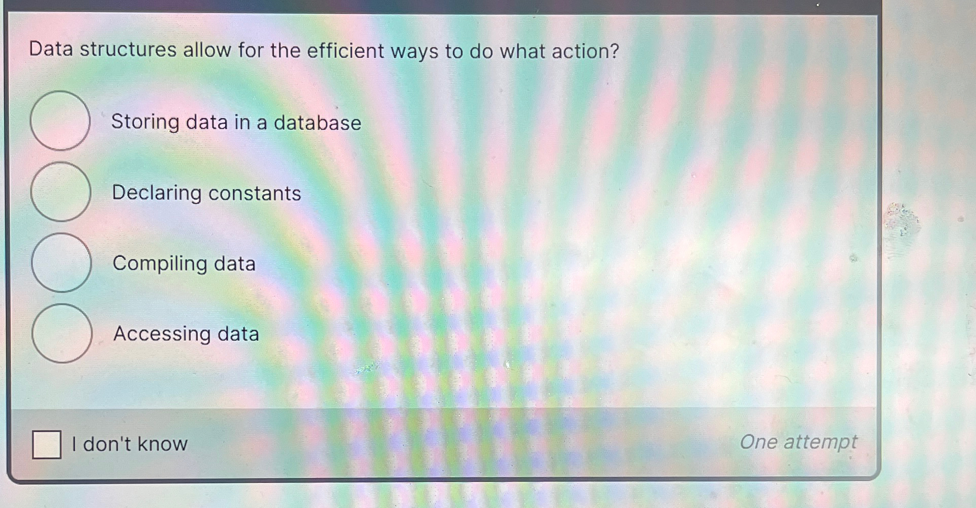 Solved Data structures allow for the efficient ways to do | Chegg.com
