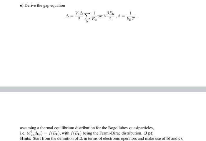 Solved Consider the effective (mean-field) BCS Hamiltonian | Chegg.com