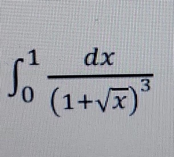 Solved ∫01(1+x)3dx | Chegg.com