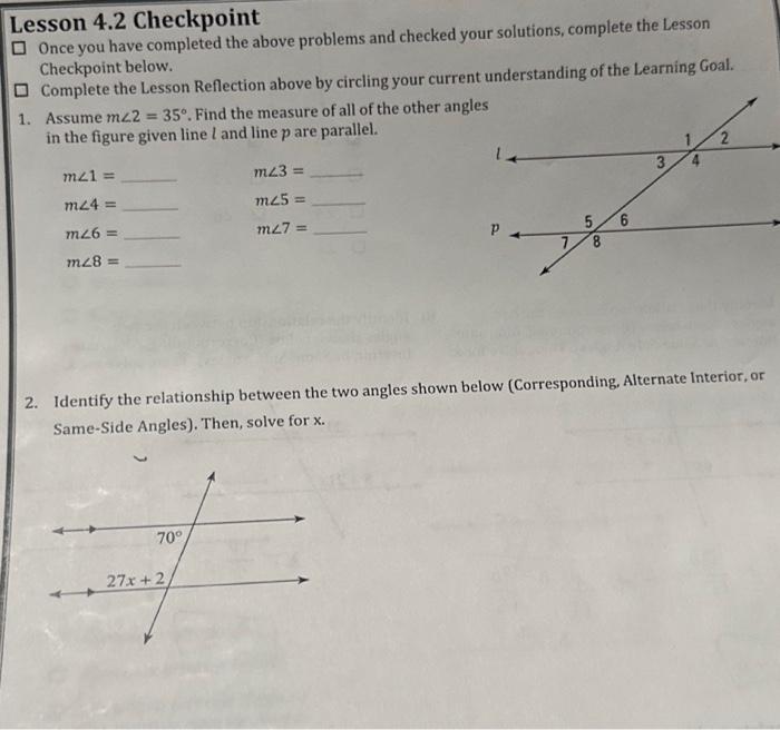 Solved Lesson 4.2 Checkpoint Once you have completed the | Chegg.com