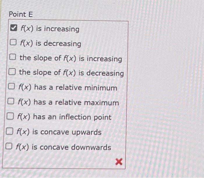Solved Describe the behavior of the following graph, at each | Chegg.com
