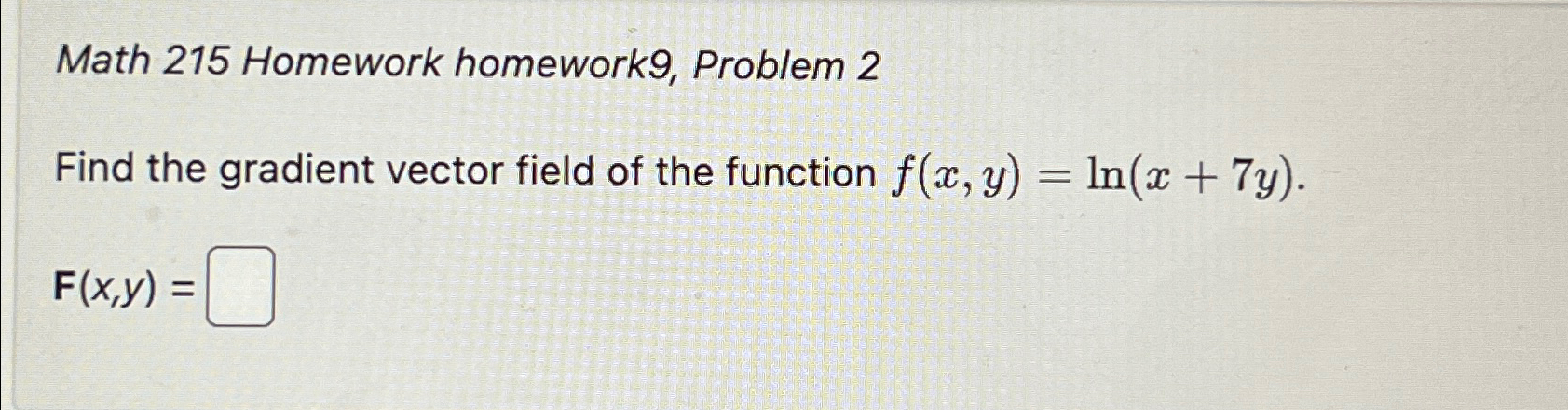 Solved Math 215 Homework homework9, Problem 2Find the | Chegg.com Solved Math 215 Homework homework9, Problem 2Find the | Chegg.com