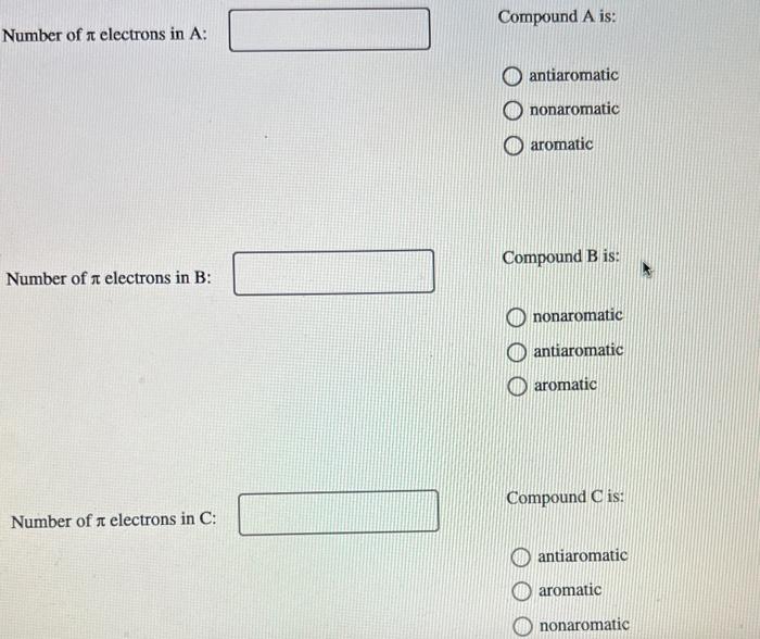 Solved For each structure shown, determine the number of π | Chegg.com