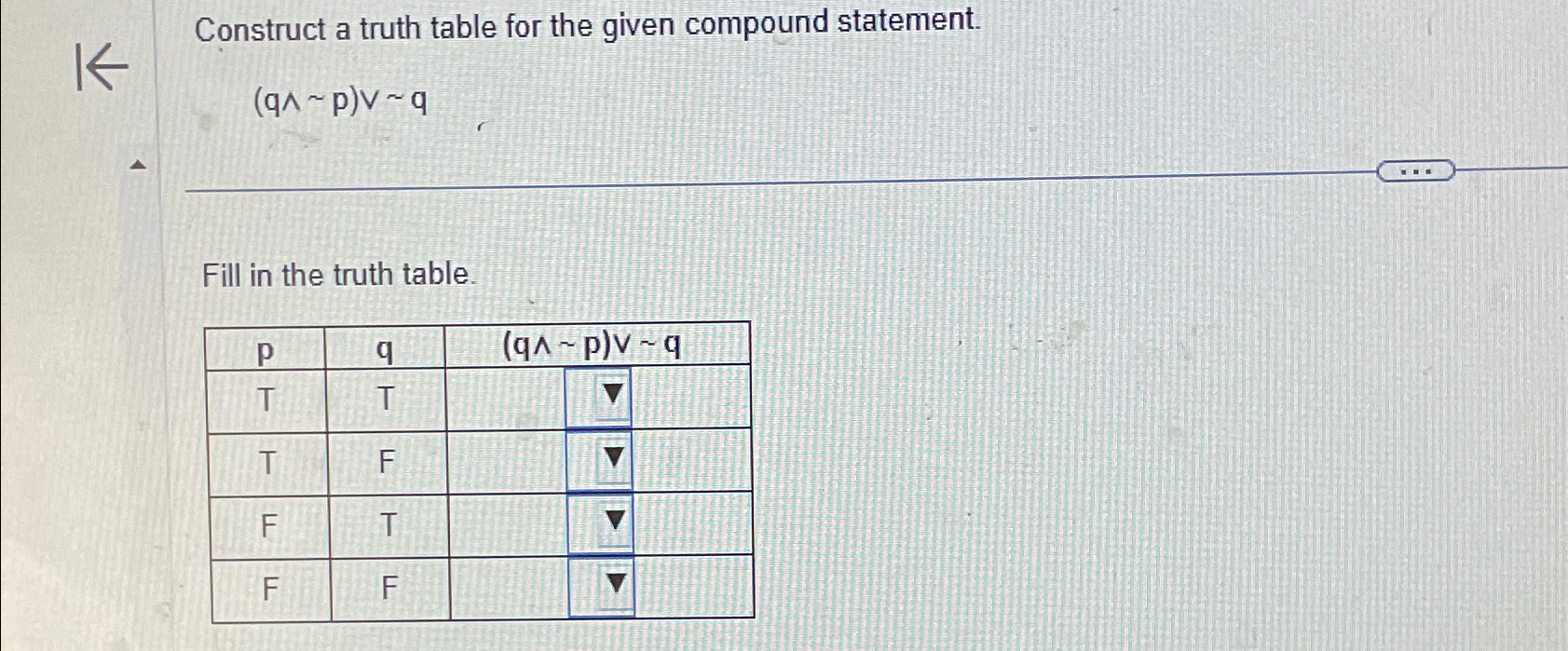 Solved Construct a truth table for the given compound | Chegg.com