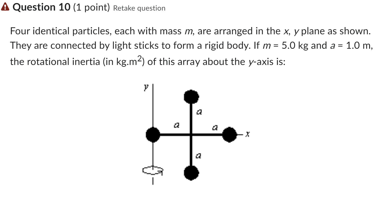 Solved A Question 10 (1 ﻿point) ﻿Retake questionFour | Chegg.com