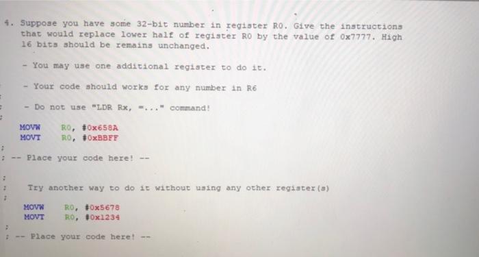 Solved 4. Suppose you have some 32-bit number in register | Chegg.com