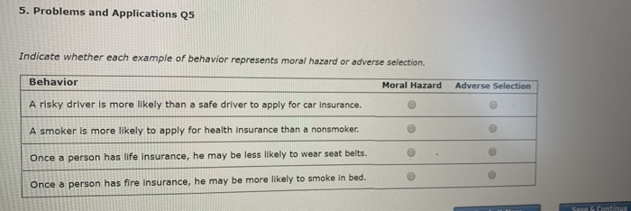 Solved 5. Problems and Applications Q5 Indicate whether each | Chegg.com