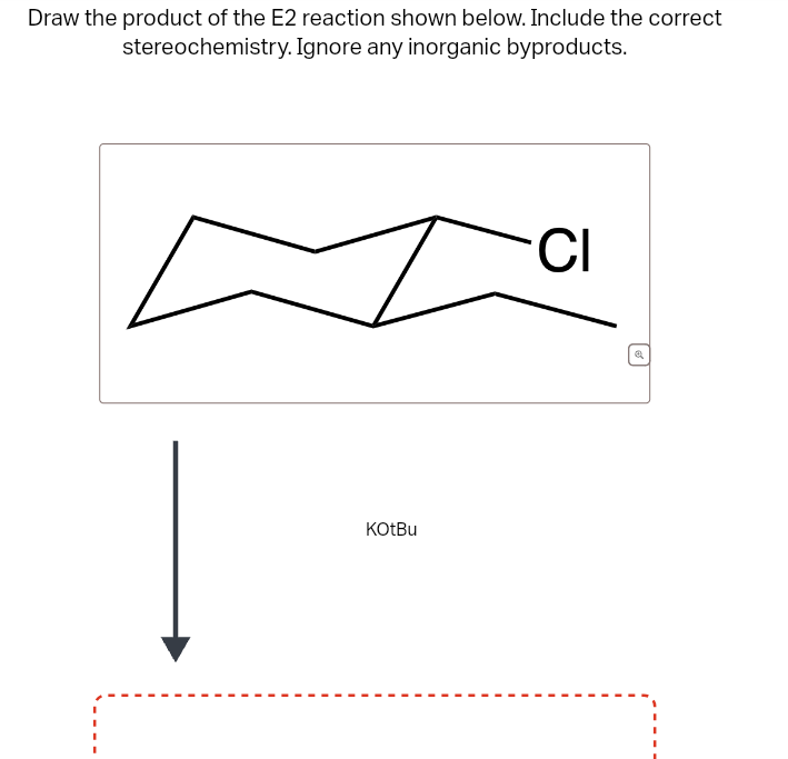 Solved Draw the product of the E2 ﻿reaction shown below. | Chegg.com