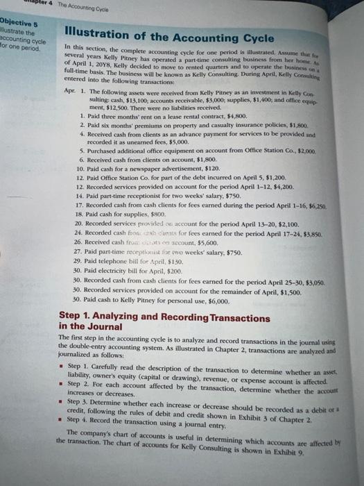 Solved Illustration of the Accounting Cycle In this section, | Chegg.com