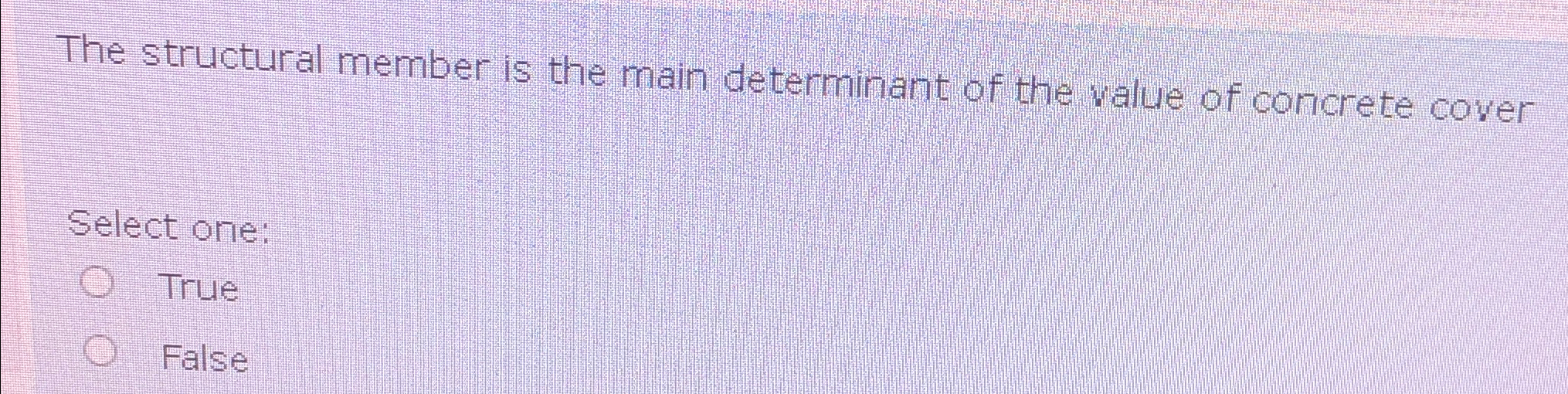 Solved The structural member is the main determinant of the | Chegg.com