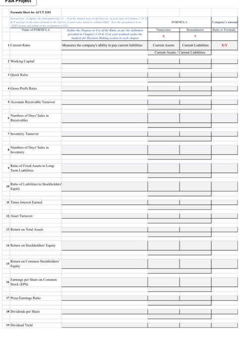 Solved Complete the attached Excel schedule. Follow the | Chegg.com