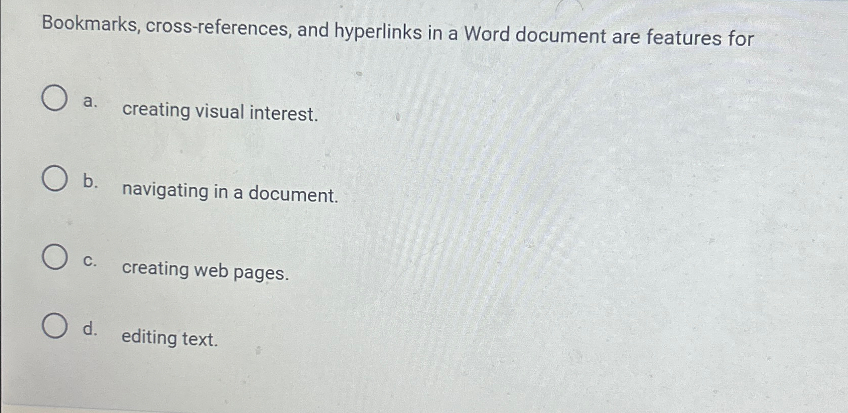 Solved Bookmarks, cross-references, and hyperlinks in a Word | Chegg.com Solved Bookmarks, cross-references, and hyperlinks in a Word | Chegg.com
