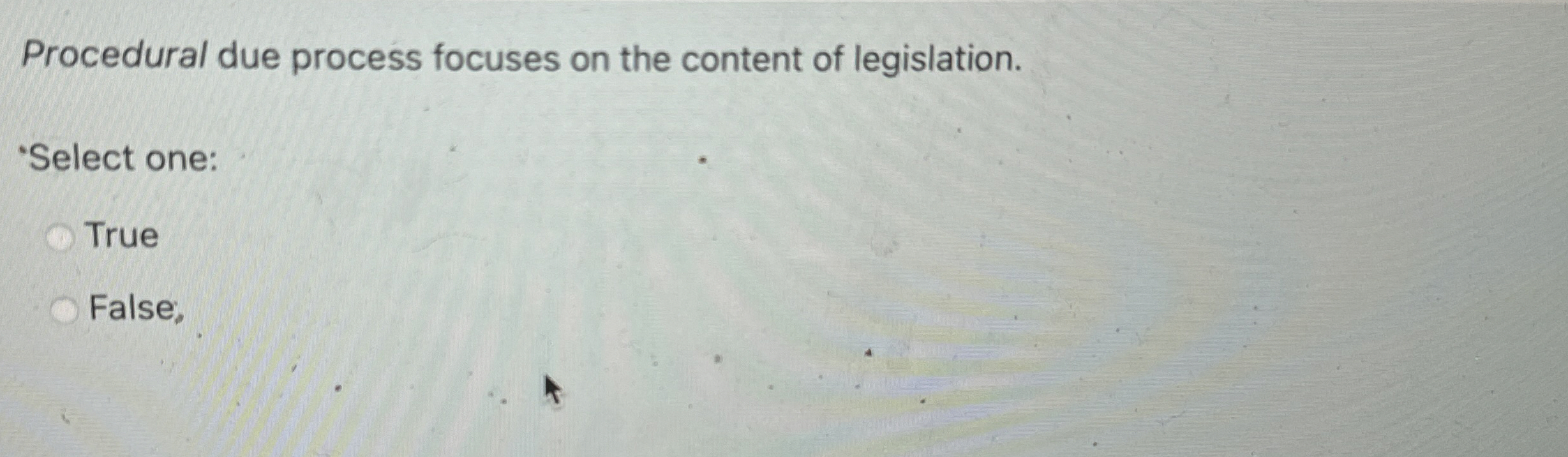 Solved Procedural due process focuses on the content of | Chegg.com