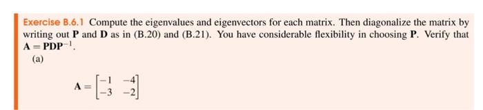 Solved - Example B.8 Let us compute the eigenvalues and | Chegg.com