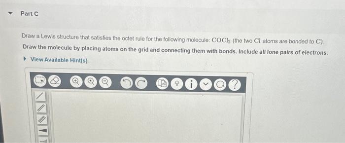 Solved Draw a Lewis structure that satisfies the octet rule | Chegg.com