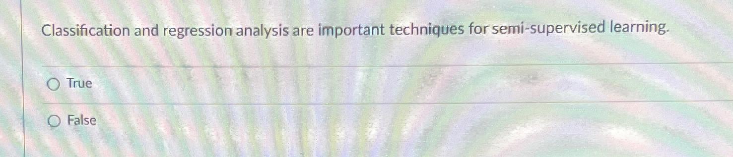 Solved Classification and regression analysis are important | Chegg.com