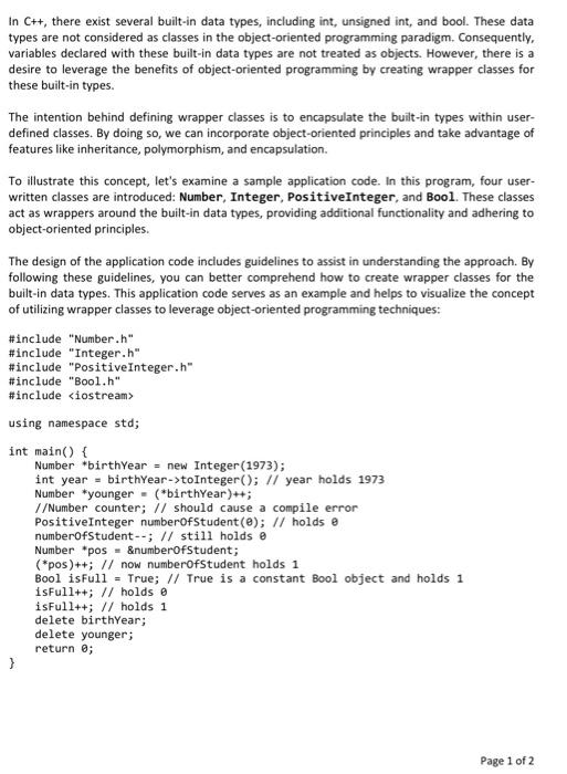 Solved In C++, there exist several built-in data types, | Chegg.com