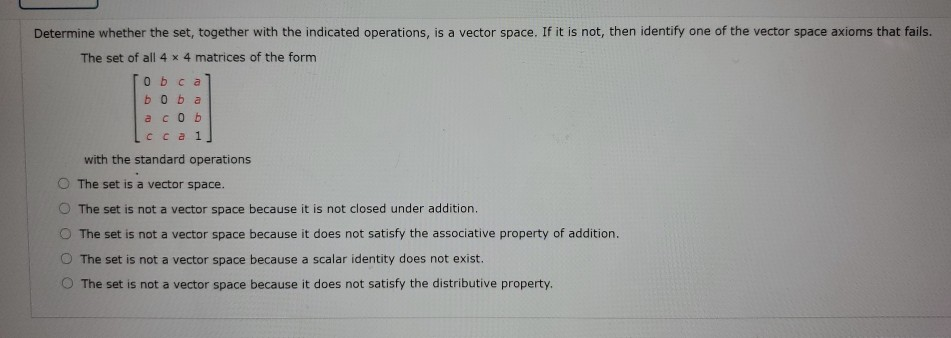 Solved Determine whether the set, together with the | Chegg.com