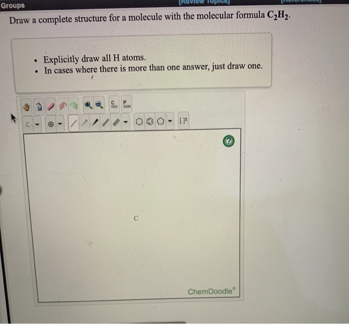 Solved Groups Draw a complete structure for a molecule with | Chegg.com