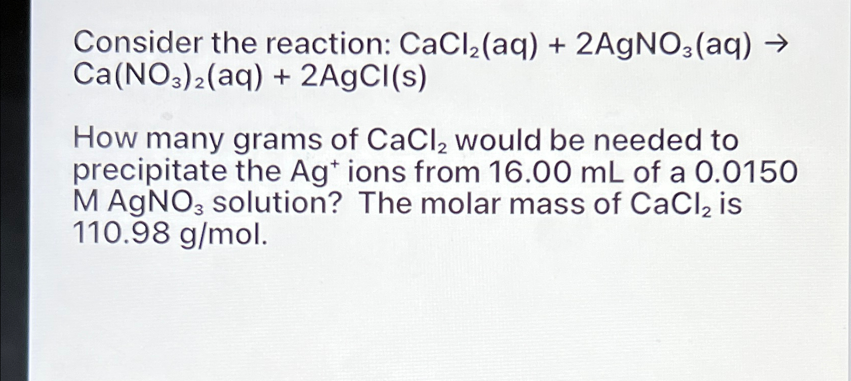 Solved Consider the reaction: | Chegg.com