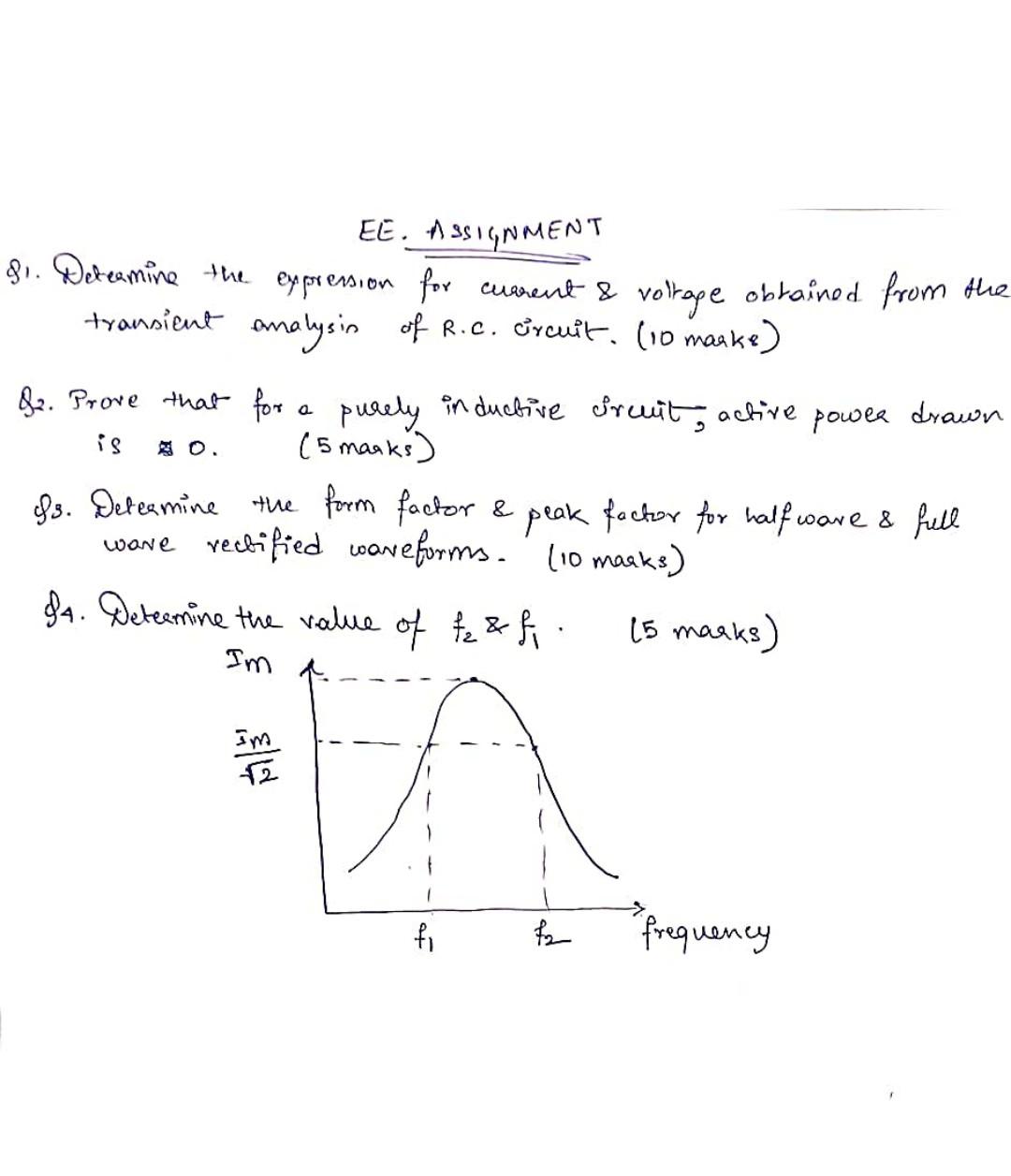 Solved Q2. Prove that for a purely inductive circuit, active | Chegg.com