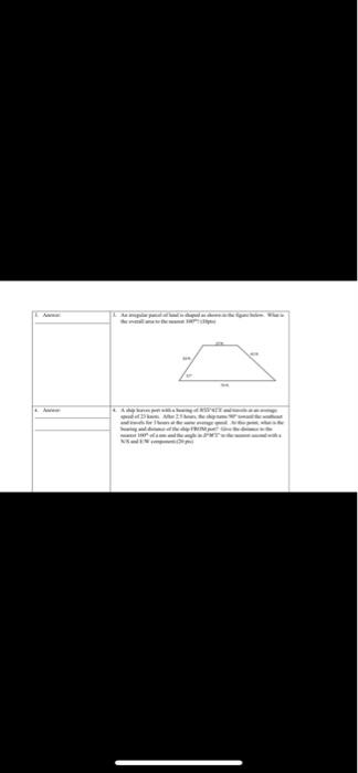 Solved 3. Answer: 3. An irregular parcel of land is shaped | Chegg.com