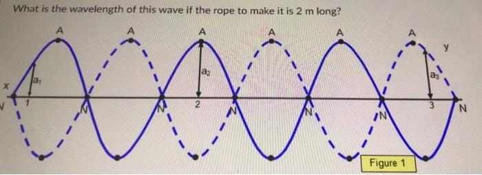 Solved What is the wavelength of this wave if the rope to | Chegg.com