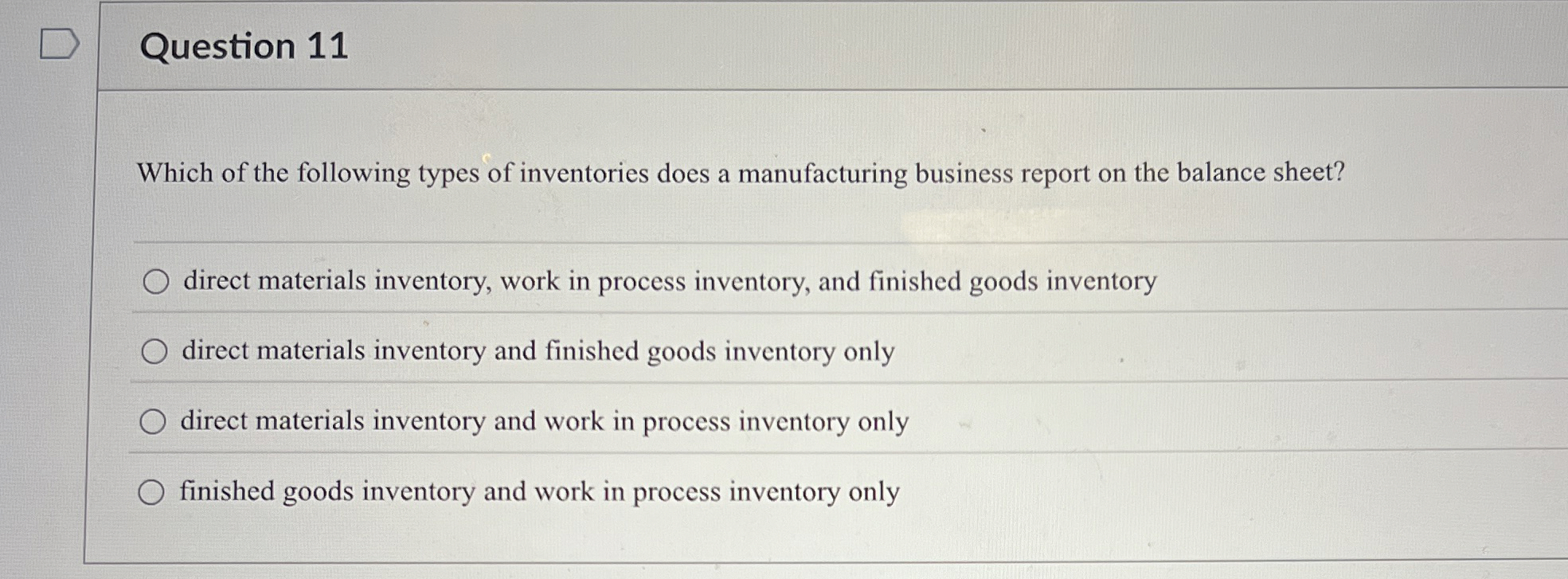 Solved Question 11Which of the following types of | Chegg.com