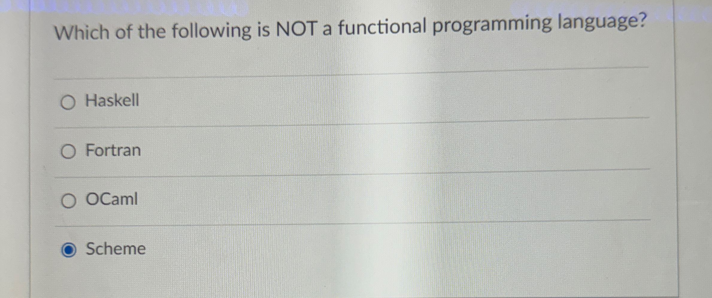 Solved Which of the following is NOT a functional | Chegg.com