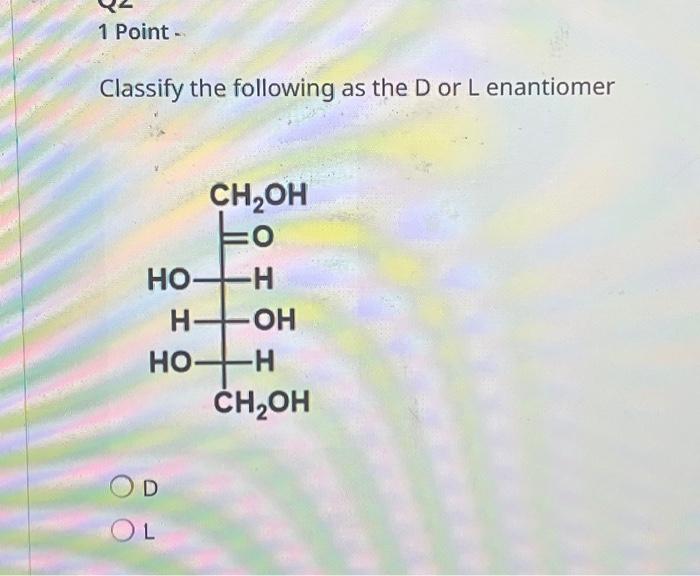 Select the correct Fischer projection of D-allose, | Chegg.com