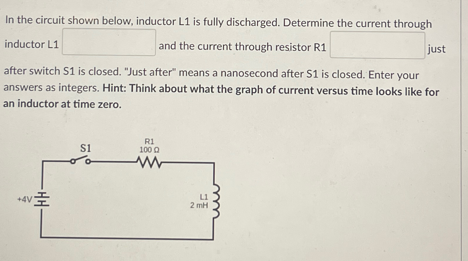 Solved In the circuit shown below, inductor L1 ﻿is fully | Chegg.com