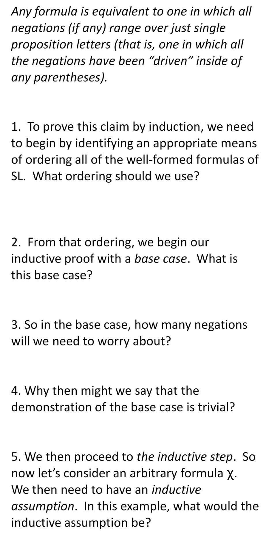 Solved Any formula is equivalent to one in which all | Chegg.com