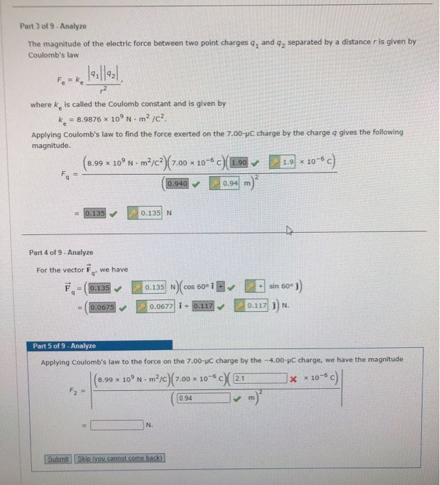 Solved Tutorial Exercise Three charged particles are located | Chegg.com