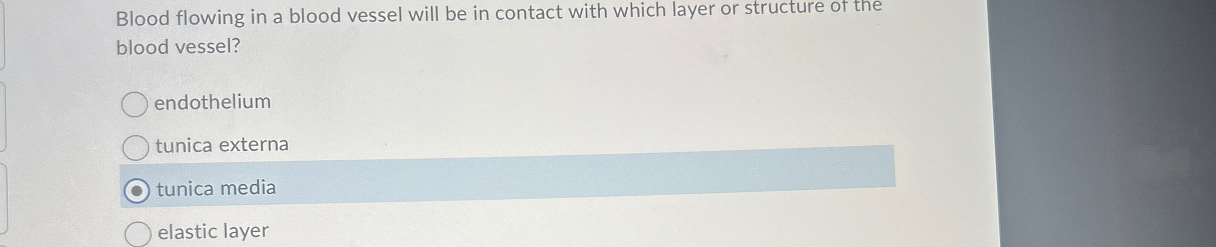 Solved Blood flowing in a blood vessel will be in contact | Chegg.com