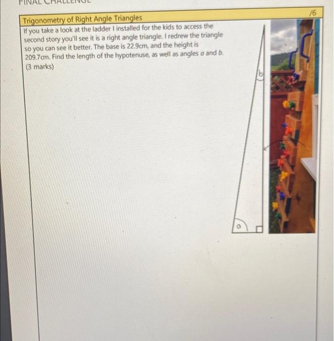 Solved Trigonometry of Right Angle Triangles If you take a | Chegg.com