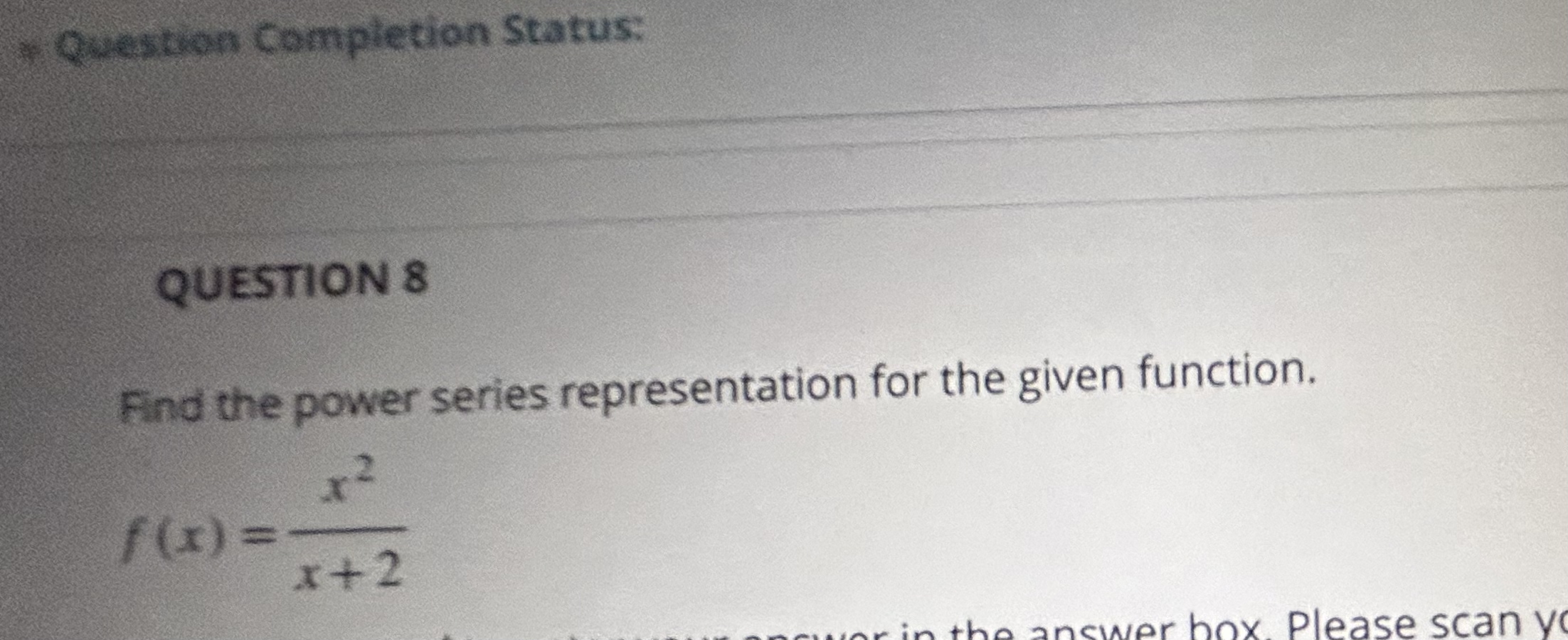 Solved Question Completion Status:QUESTION 8Find the power | Chegg.com