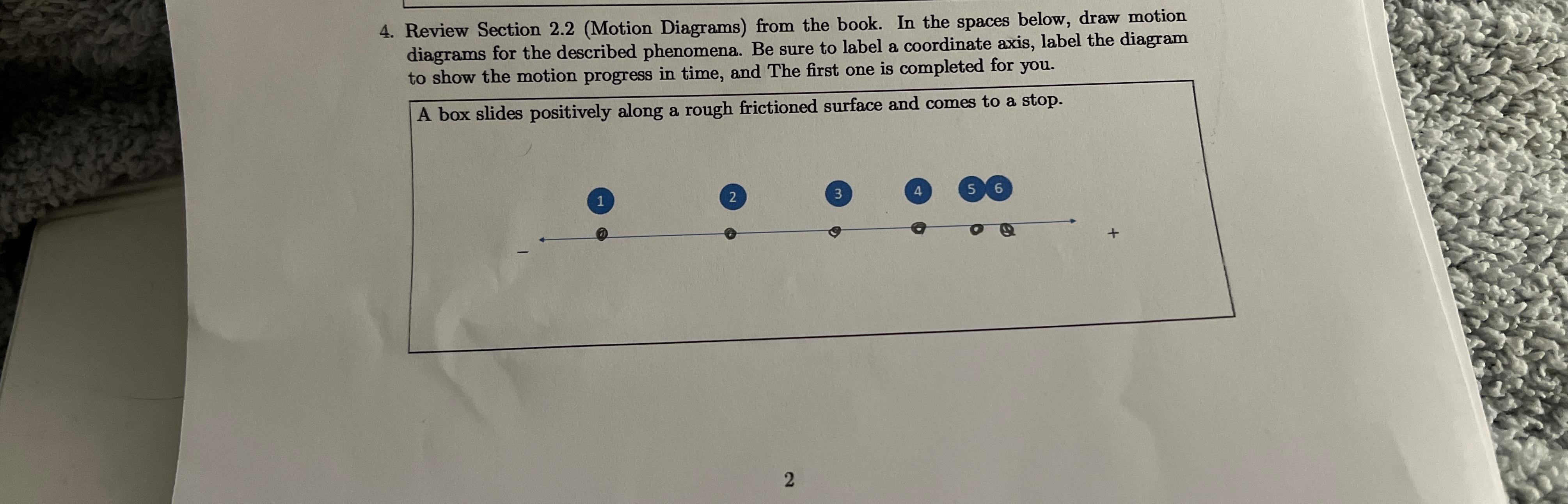 Solved Review Section 2.2 (Motion Diagrams) ﻿from the book. | Chegg.com