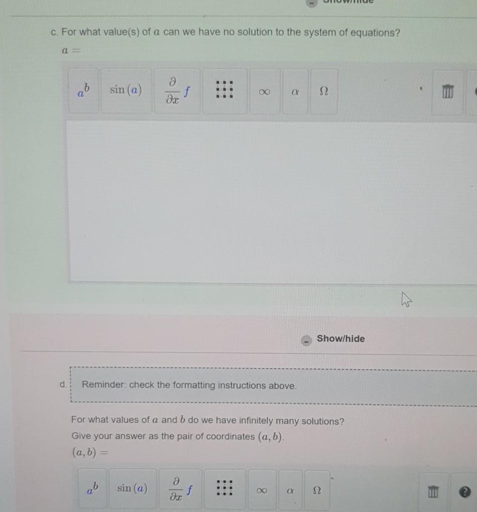 Solved Here is a system of two linear equations with two | Chegg.com