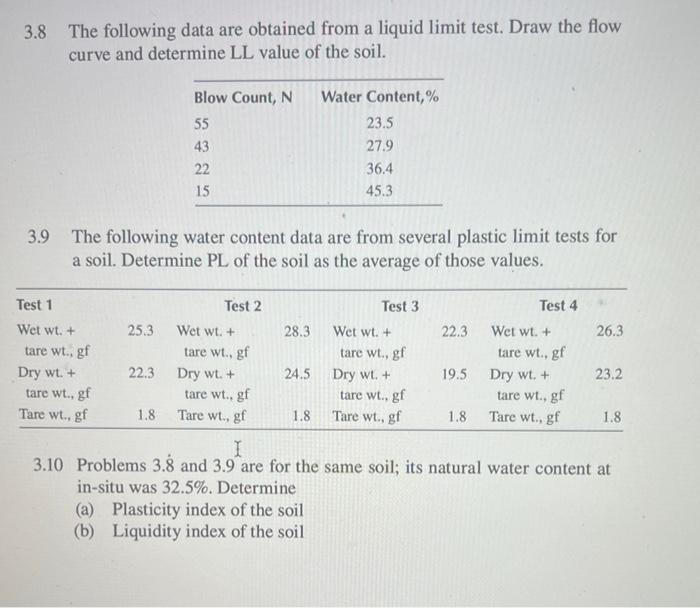 Solved 3.8 The following data are obtained from a liquid | Chegg.com