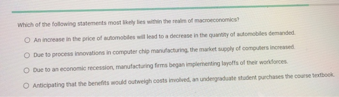 Solved Which of the following statements most likely lies | Chegg.com