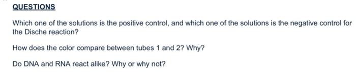 Solved Dische Diphenylamine Test for DNA DNA can be | Chegg.com