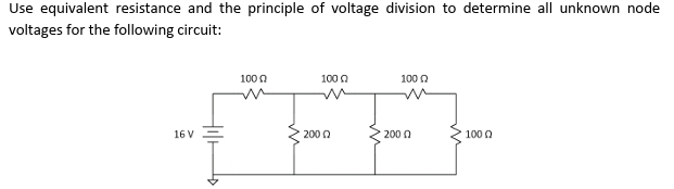 Solved Use equivalent resistance and the principle of | Chegg.com