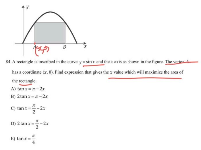Solved 82. Let R be the region in the first quadrant bounded | Chegg.com