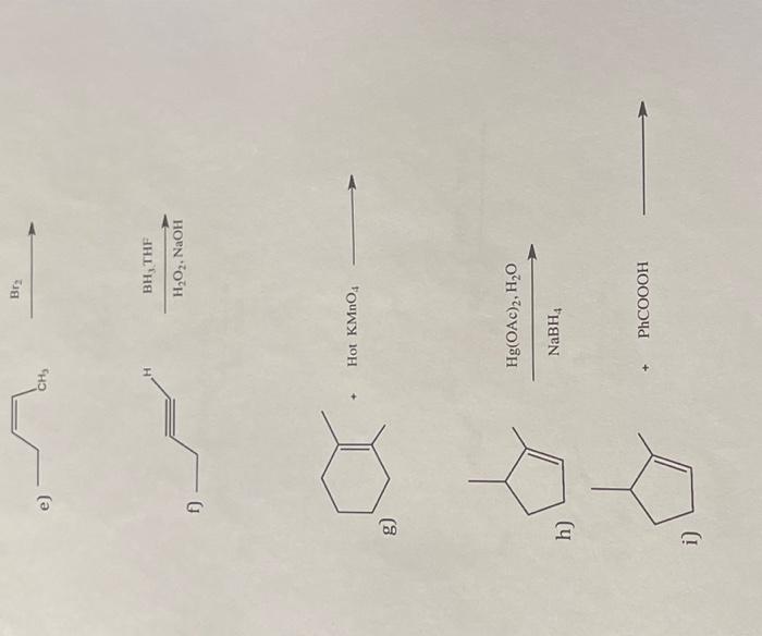 Solved 4) For the following reactions, craw the structures | Chegg.com