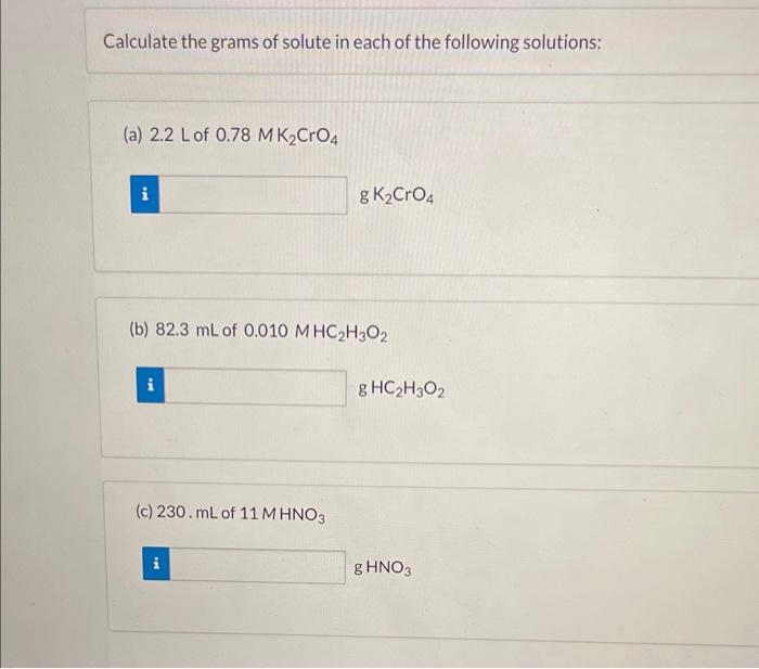 Solved Determine the mass/volume percent of a solution made | Chegg.com