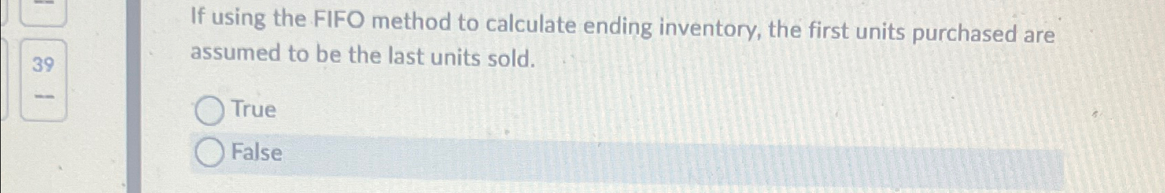 Solved If using the FIFO method to calculate ending | Chegg.com