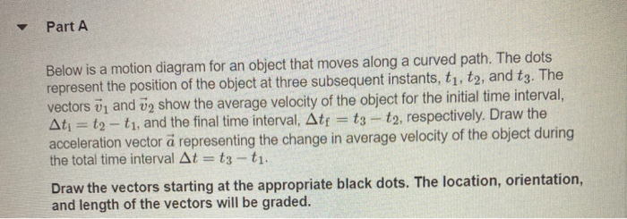 Solved Part A Below is a motion diagram for an object that | Chegg.com