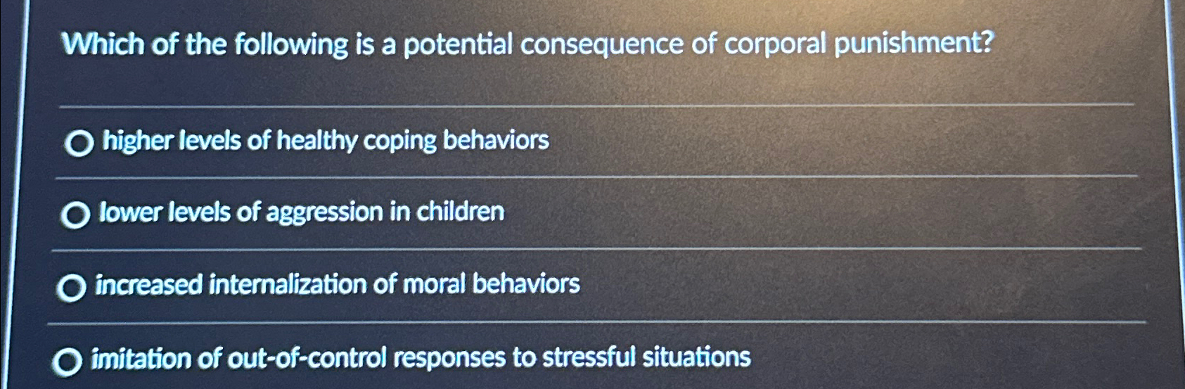 Solved Which of the following is a potential consequence of | Chegg.com