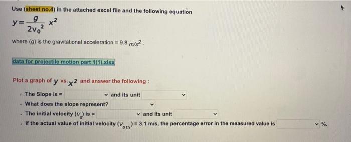 Solved Use (sheet no.4) in the attached excel file and the | Chegg.com