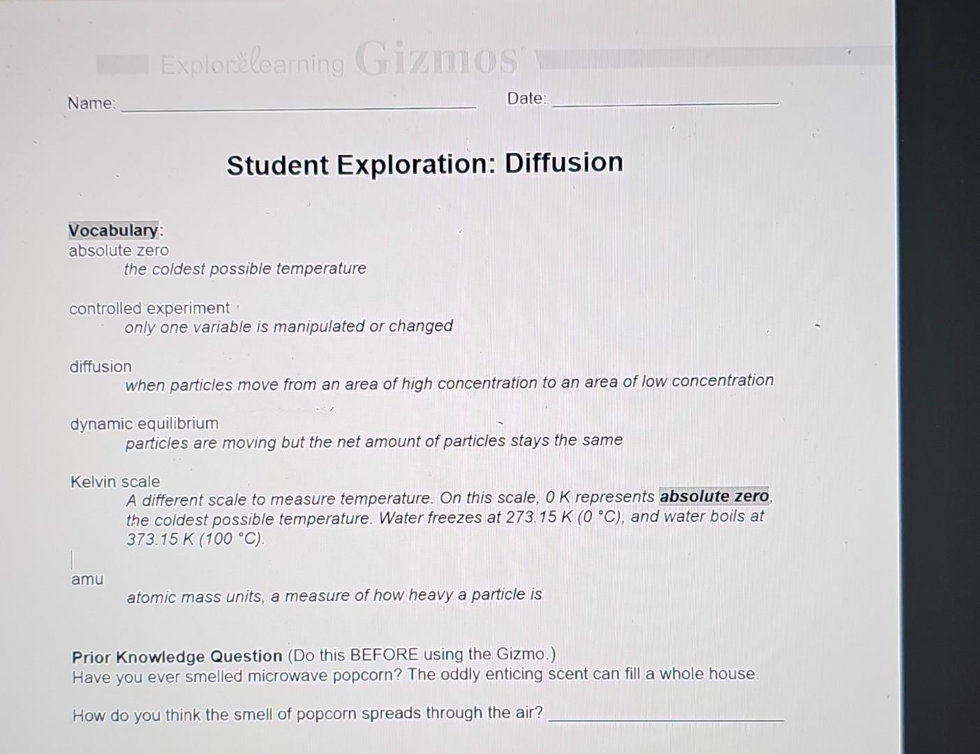 Solved Learning Task 19-02 - Diffusion Many things will | Chegg.com